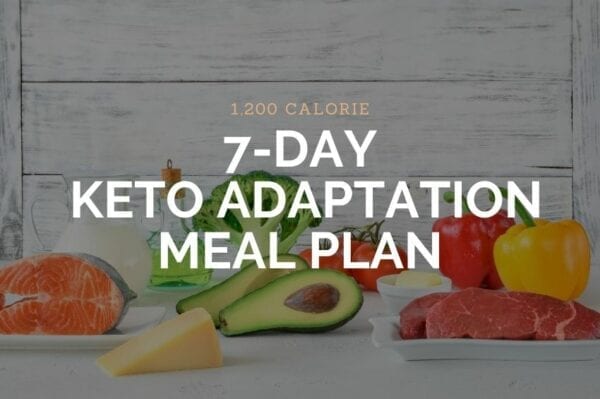1,200 Calorie 7-Day Keto Adaptation Program - Keto